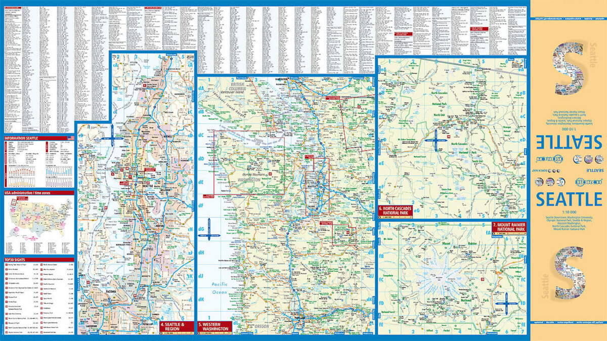 Køb Seattle - Borch Maps - english book - Gucca.dk