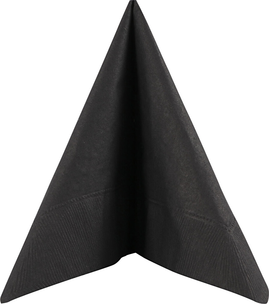 Køb Servietter - Sort - 20 Stk fra Happy Moments - Gucca.dk