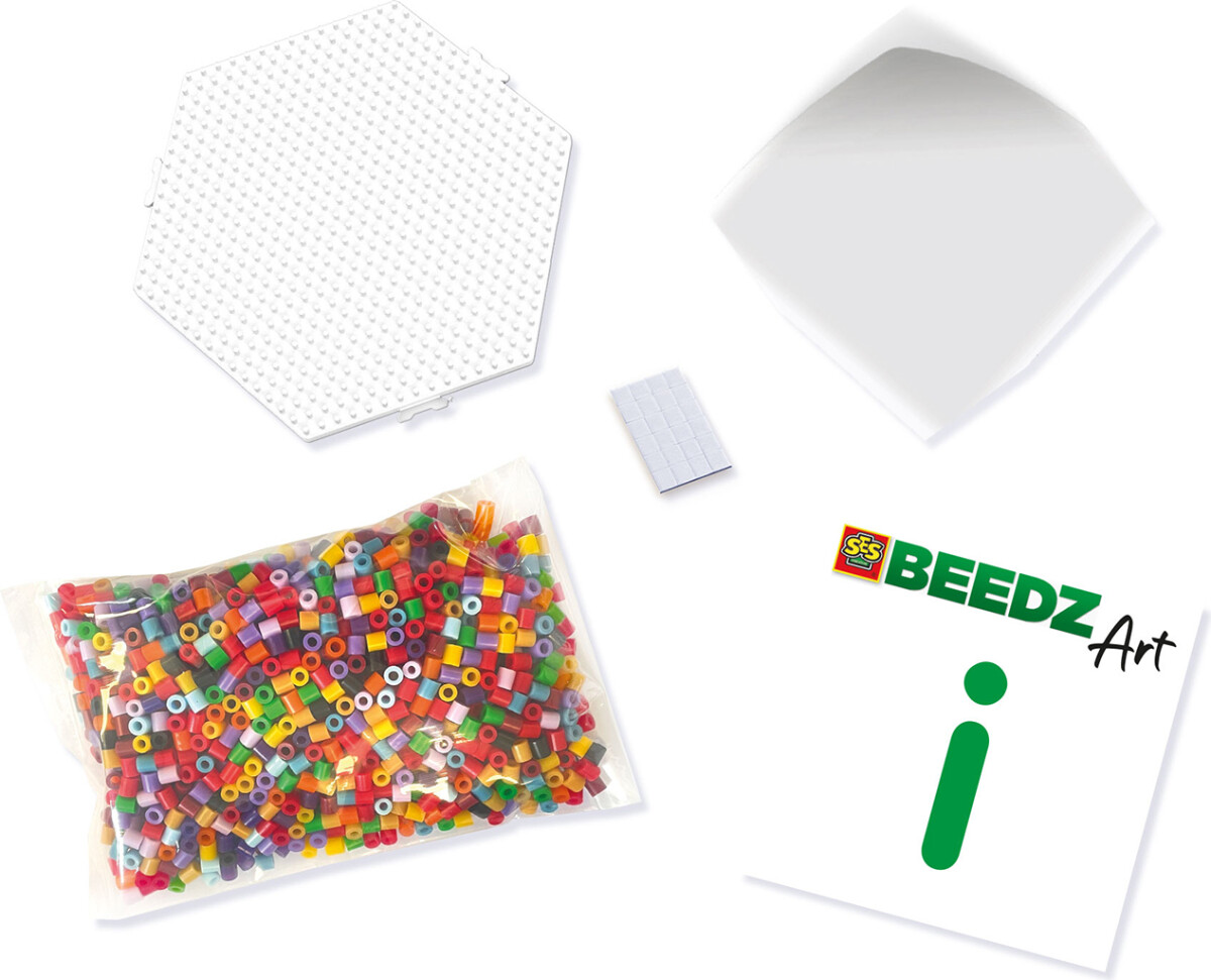 Køb Perler Og Perleplade Sæt - Vilde Blomster - Ses Creative - Beedz Art - Gucca.dk