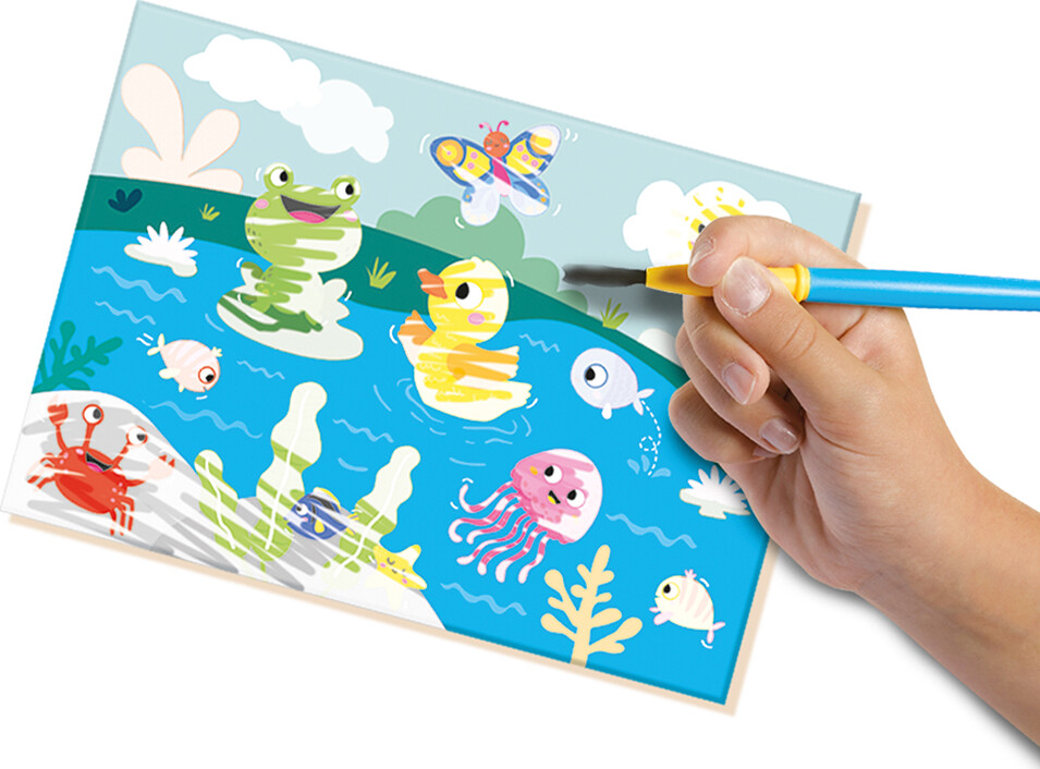 Ses Creative - Mit Første - Maling Med Vandfarver - Skjulte Dyr | Se tilbud og køb på Gucca.dk