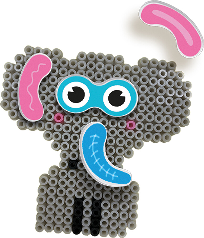 Køb Perler Og Perleplade Sæt - Fun Pins Dyr - Ses Creative - Beedz ...