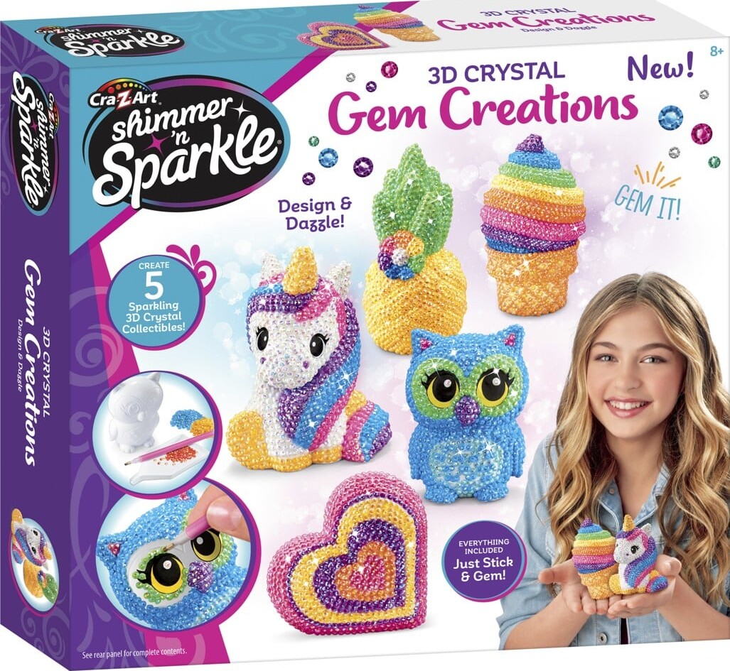 Køb Shimmer N Sparkle - 3d Crystal Gem Creations Diy Sæt - 5 Figurer ...