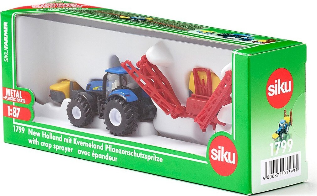 Siku - New Holland Traktor Med Trailersprøjte Legetøj - 1:87 - 1799 ...