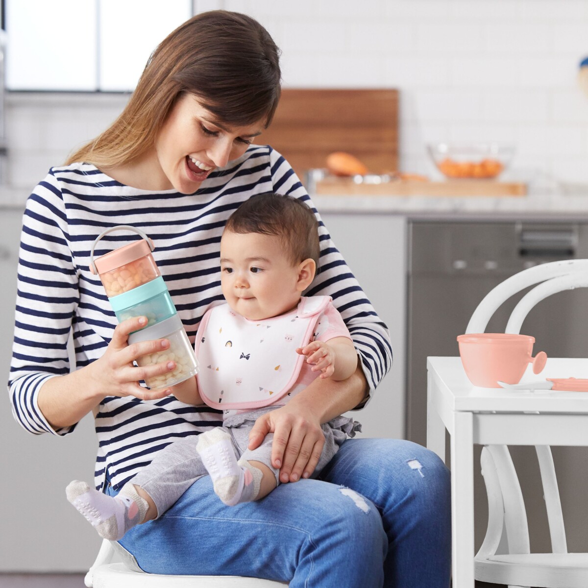 Skip Hop - Grab & Go Mad Og Pulverbeholder | Se tilbud og køb på Gucca.dk