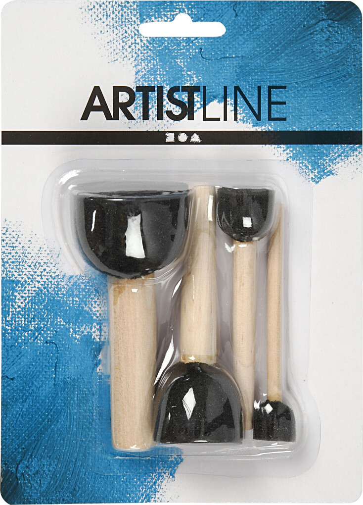 Køb Skumstencil Pensler - ø 13+20+25+35 Mm - 4 Stk fra Creativ Company ...