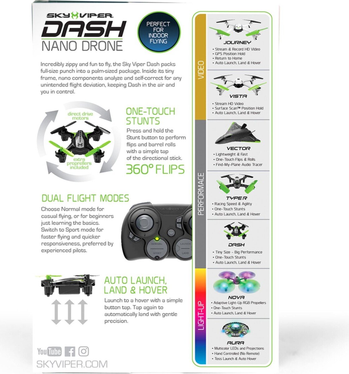 Sky Viper - Dash Nano Drone | Se tilbud og køb på Gucca.dk