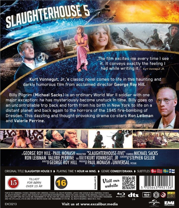Slaughterhouse 5 Blu-Ray Film → Køb billigt her - Gucca.dk