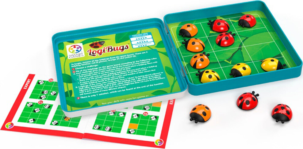 Smartgames - Magnetisk Rejsespil - Logi Bugs - Nordisk | Se tilbud og køb på Gucca.dk