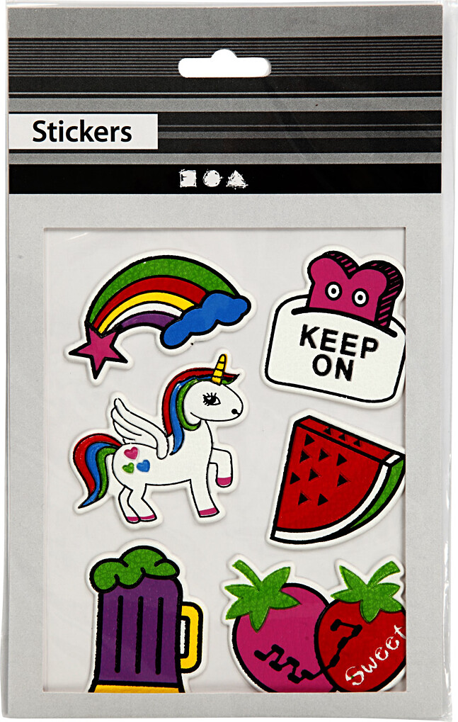 Klistermærker - Keep On - Soft Stickers | Se tilbud og køb på Gucca.dk