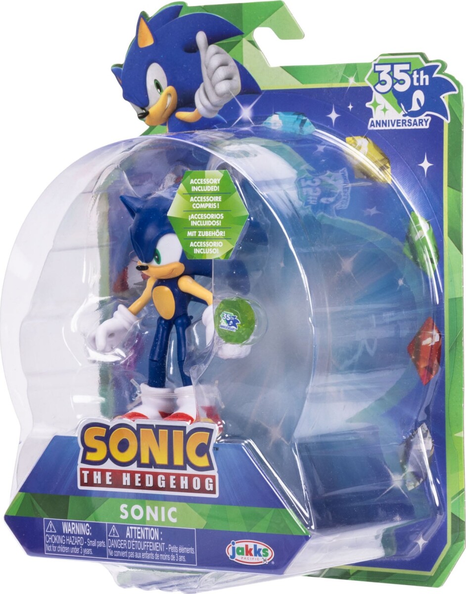 Køb Sonic - Articulated Figures 4 - Wave 23 - Sonic fra Jakks Pacific ...