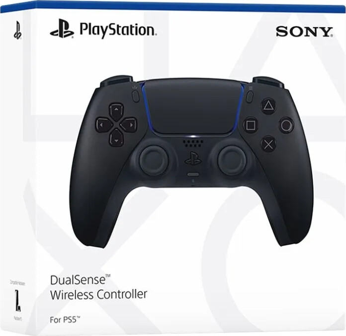 Ps5 Dualsense Controller - Sort - Midnight Black - Sony | Se tilbud og ...