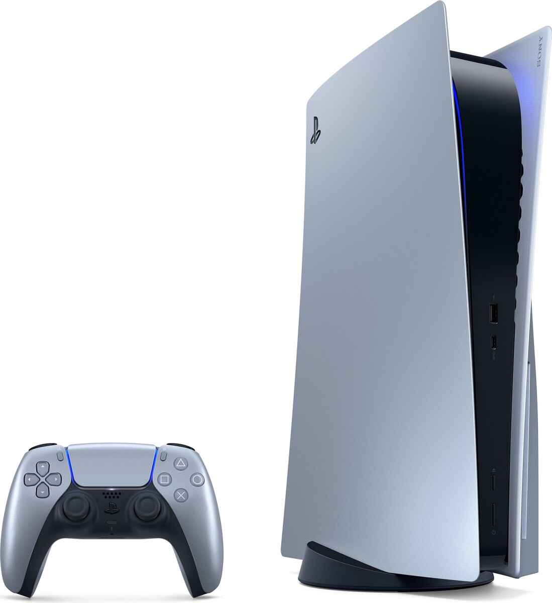 Sony Playstation 5 Dualsense Controller Sterling Silver ps5 → Køb ...