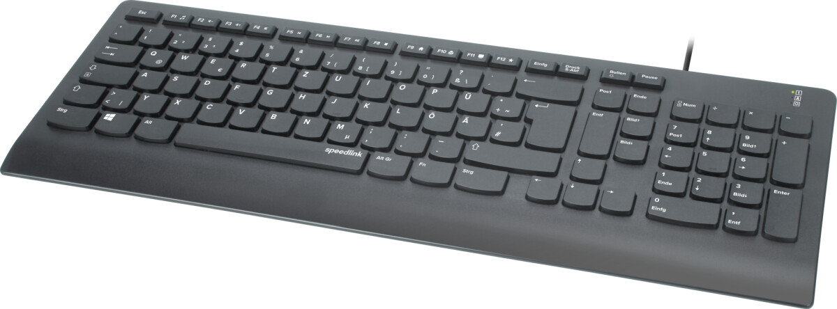 Køb Speedlink - Hi-genic Antibacterial Keyboard, Black - De Layout - Gucca.dk