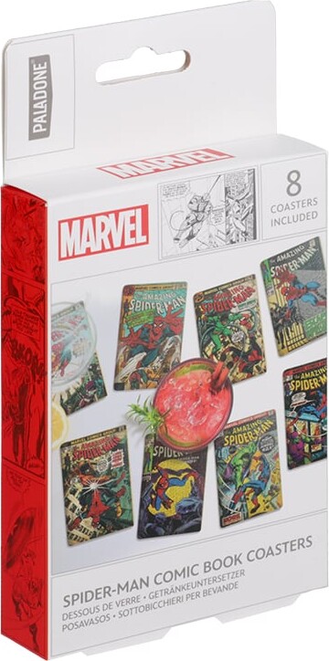 Spiderman Comic Book Coasters | Se tilbud og køb på Gucca.dk
