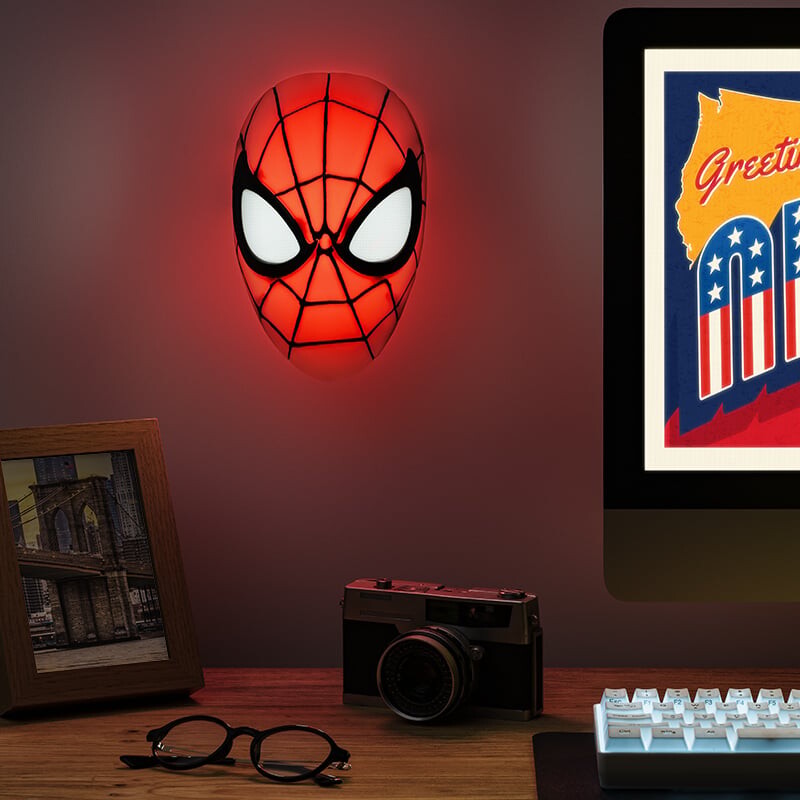 Køb Spiderman Lampe Maske - Marvel - 15 Cm fra Paladone - Gucca.dk
