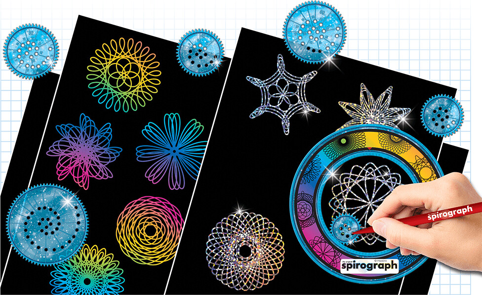 Spirograph Sæt - Scratch & Shimmer | Se tilbud og køb på Gucca.dk