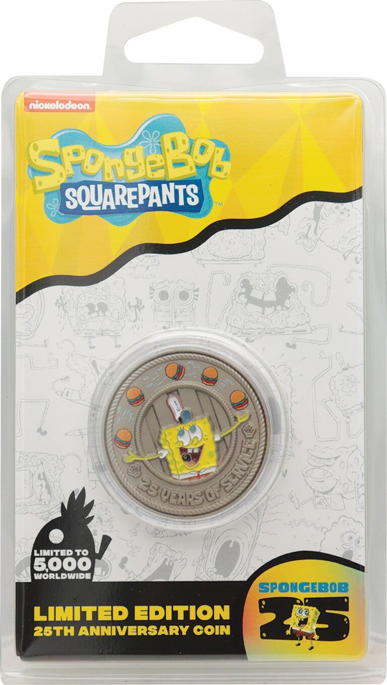 Køb Spongebob Squarepants 25Th Anniversary Coin fra Fanattik - Gucca.dk
