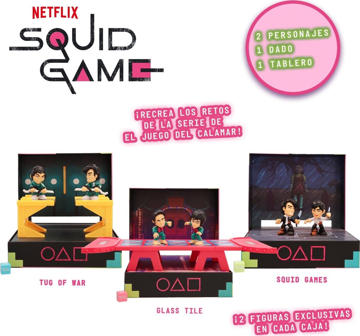 Køb Squid Game - Challenge Glass Tile fra Imc Toys - Gucca.dk