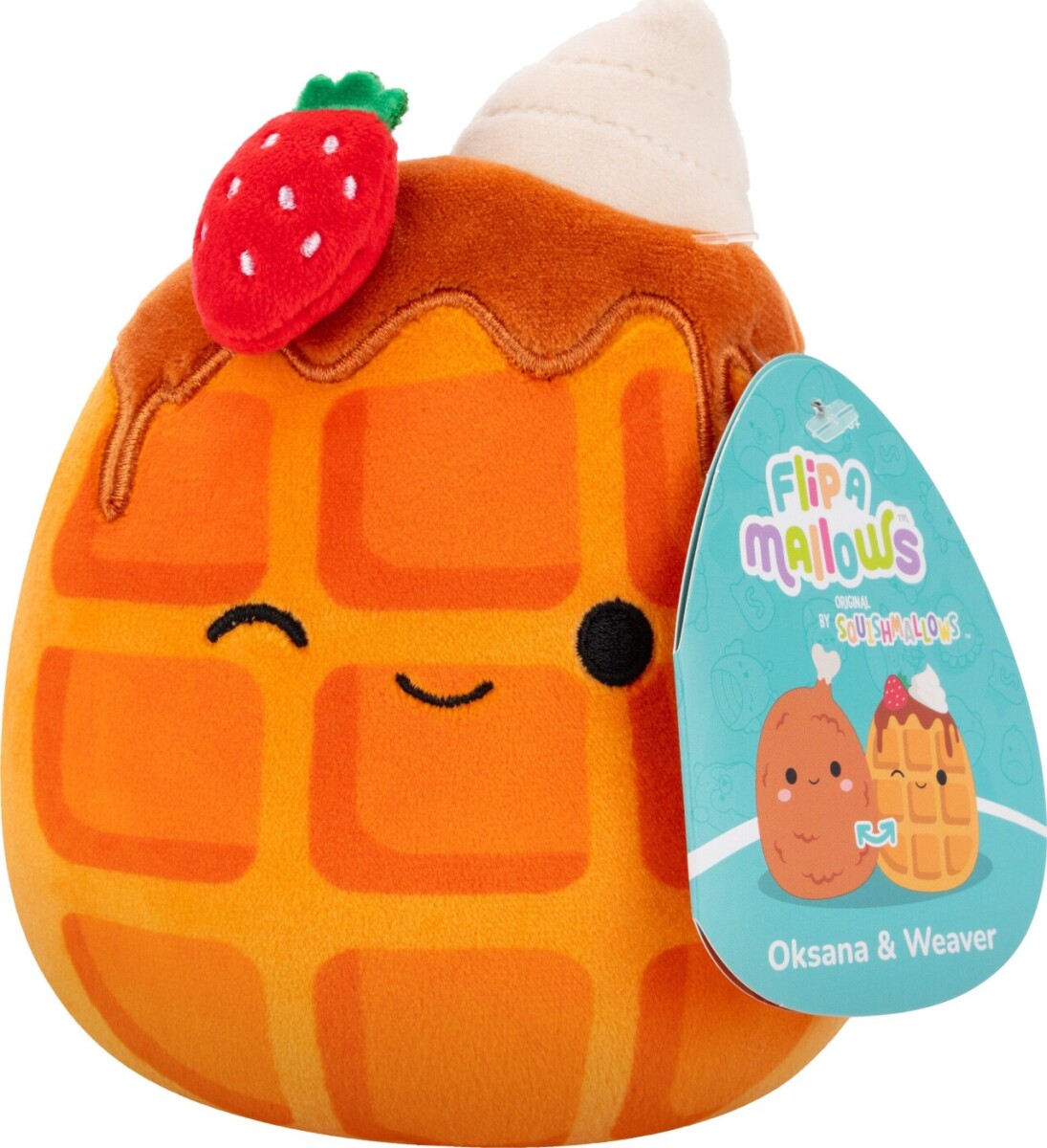Køb Squishmallows Bamse - Flip A Mallows - Weaver Og Oksana - 13 Cm fra ...