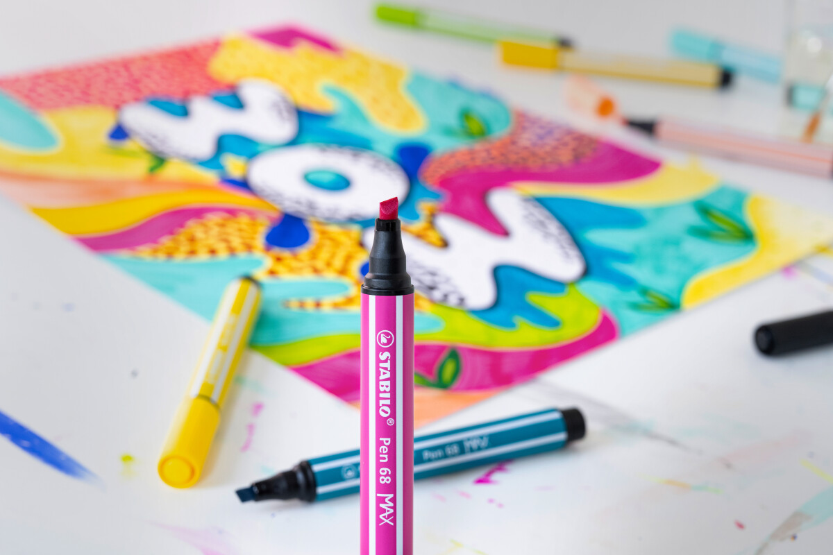 Stabilo - Pen 68 Max - 24 Farver | Se tilbud og køb på Gucca.dk