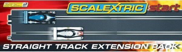Scalextric Start - Track Extension - 2 Stk | Se tilbud og køb på Gucca.dk