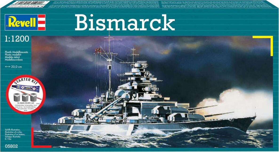 Køb Revell - Bismarck Starter Kit - Model Byggesæt - 1:1200 - 05802 ...