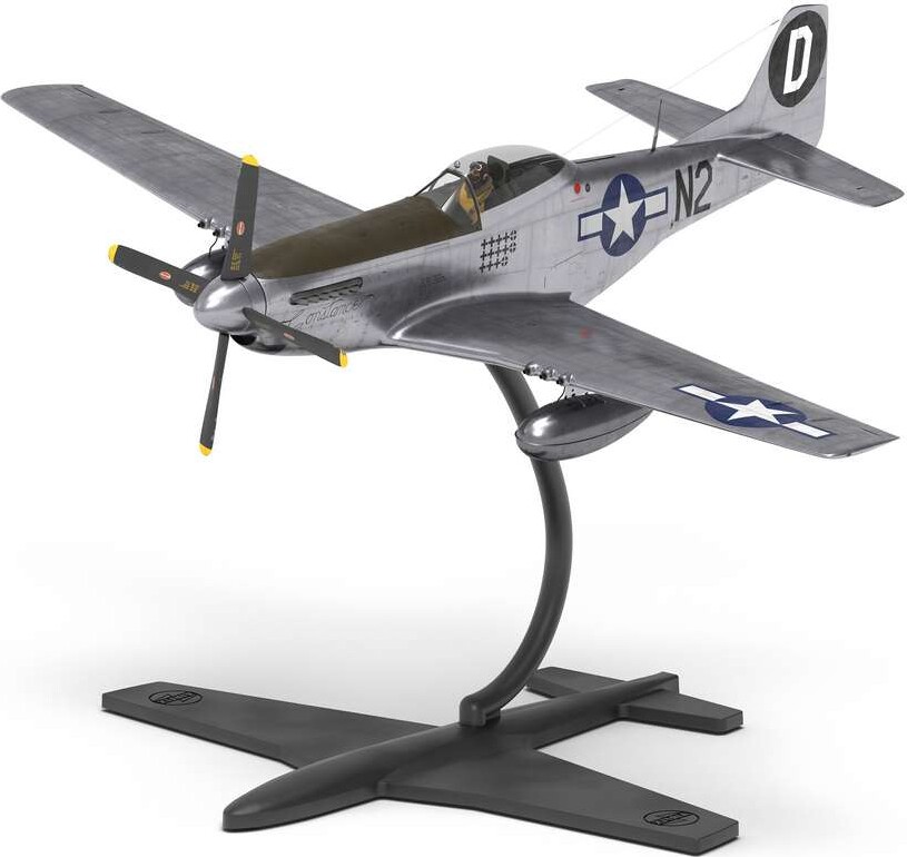 Airfix - Starter Set North American P-51d Mustang - 1:72 - A55013 | Se tilbud og køb på Gucca.dk