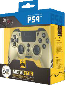 Steelplay - Metaltech Wireless Controller - Ps4 - Guld | Se tilbud og ...