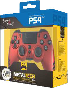 Køb Steelplay - Metaltech Wireless Controller - Red - Gucca.dk