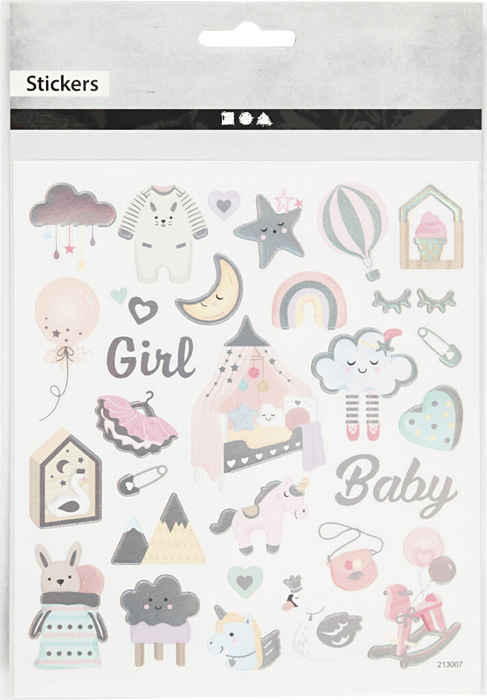 Køb Klistermærker - Baby Pige fra Creativ Company - Gucca.dk