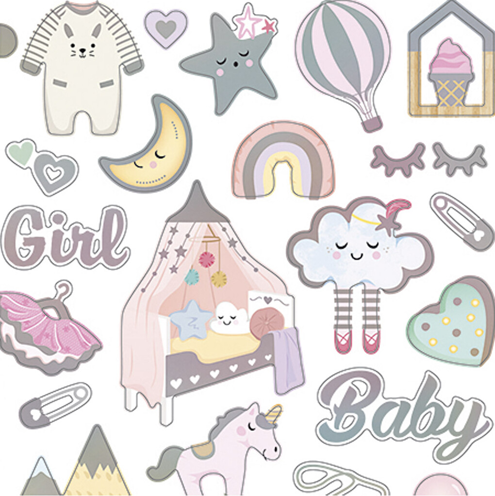 Køb Klistermærker - Baby Pige fra Creativ Company - Gucca.dk