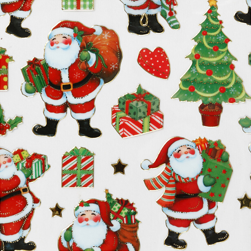 Køb Juleklistermærker - Klassiske Julefigurer fra Creativ Company ...