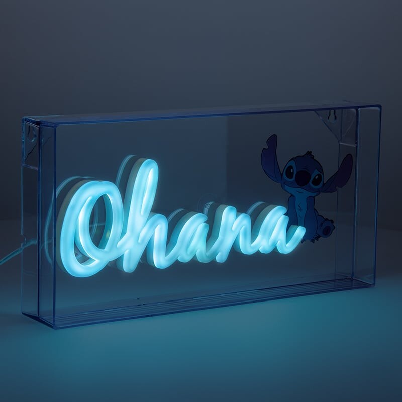 Køb Stitch Ohana Led Neon Light fra Paladone - Gucca.dk