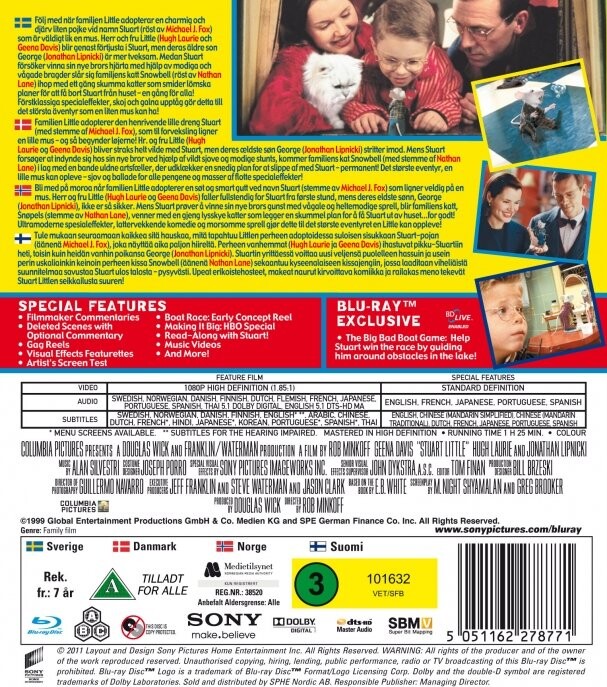 Køb Stuart Little på Blu-Ray - film fra 1999 - Gucca.dk