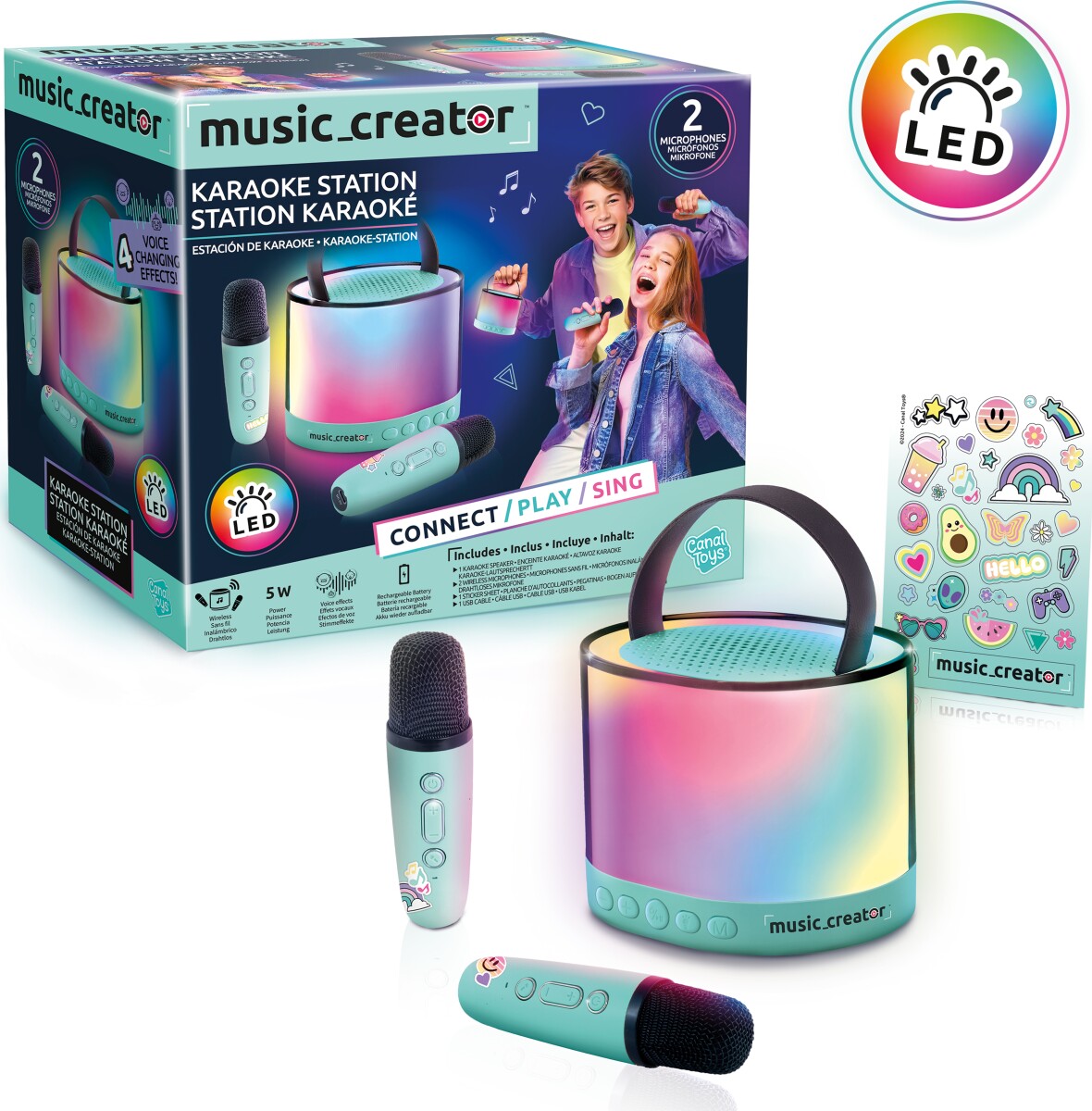 Køb Studio Creator - Music Creator Mini Karaoke Duo Kit fra Canal Toys ...