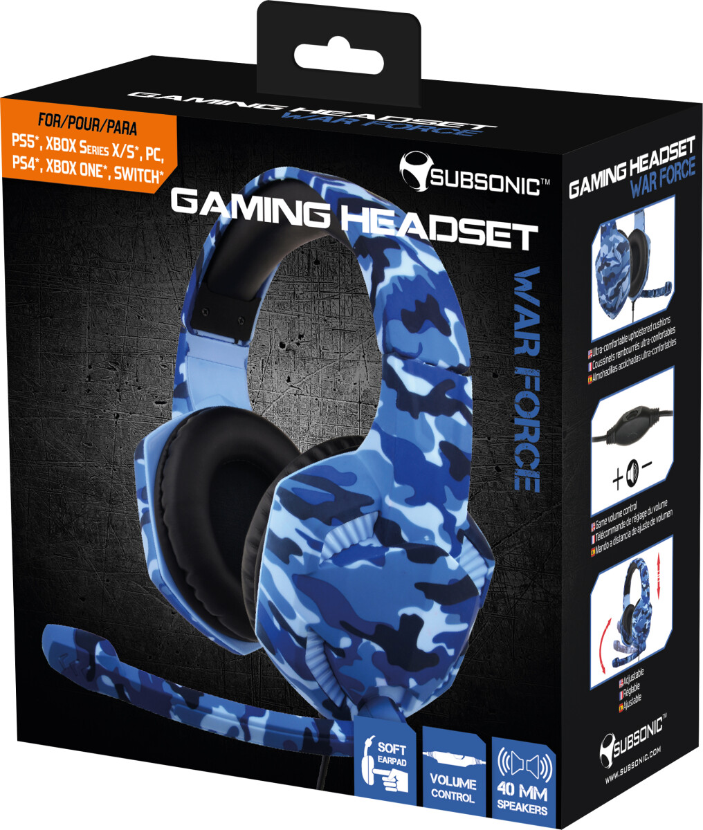 Subsonic Multi Gaming Headset War Force - All Platforms | Se tilbud og ...