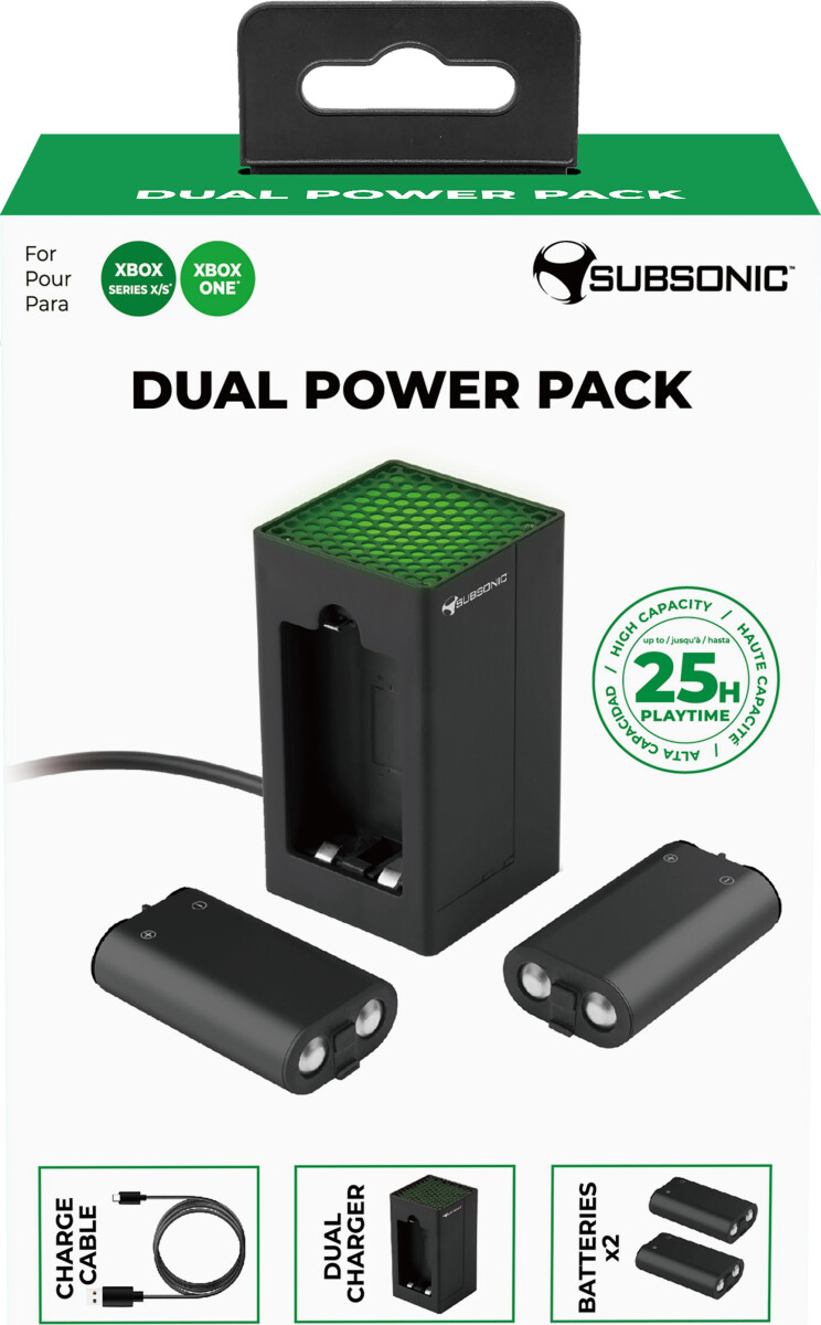 Subsonic Xbox Dual Power Pack | Se tilbud og køb på Gucca.dk