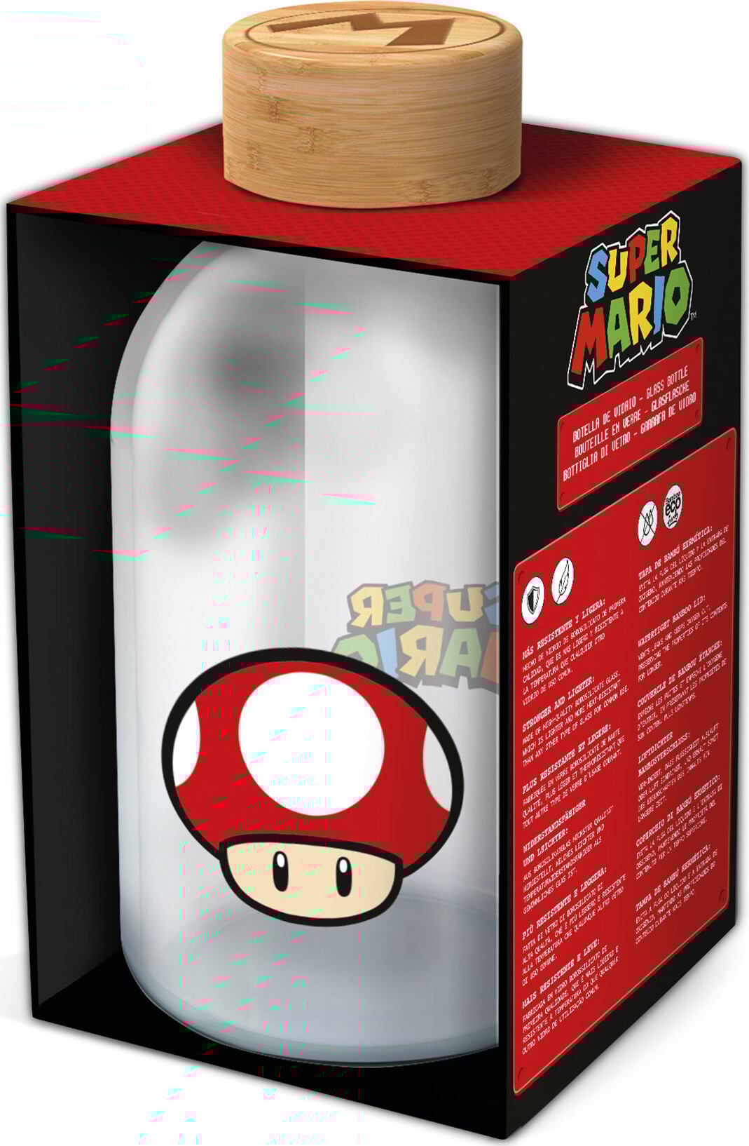 Super Mario - Glasflaske Gavesær | Se tilbud og køb på Gucca.dk