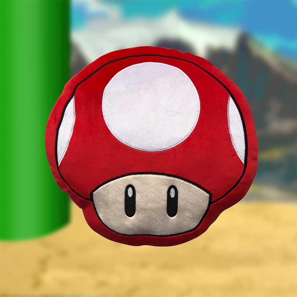 Køb Super Mario - Pyntepude Til Børn - Svamp fra Nemesis Now - Gucca.dk