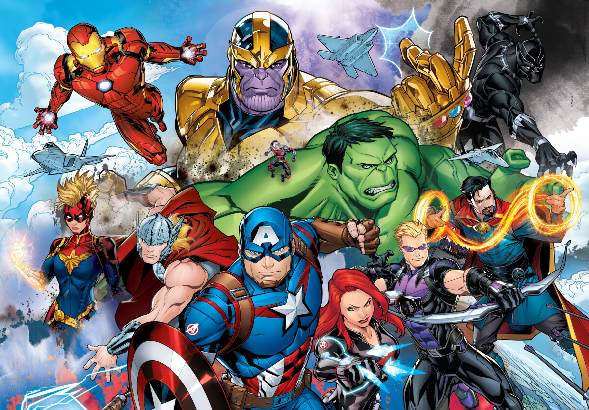 Køb Marvel Puslespil - Avengers - Super Color - Clementoni - 104 ...