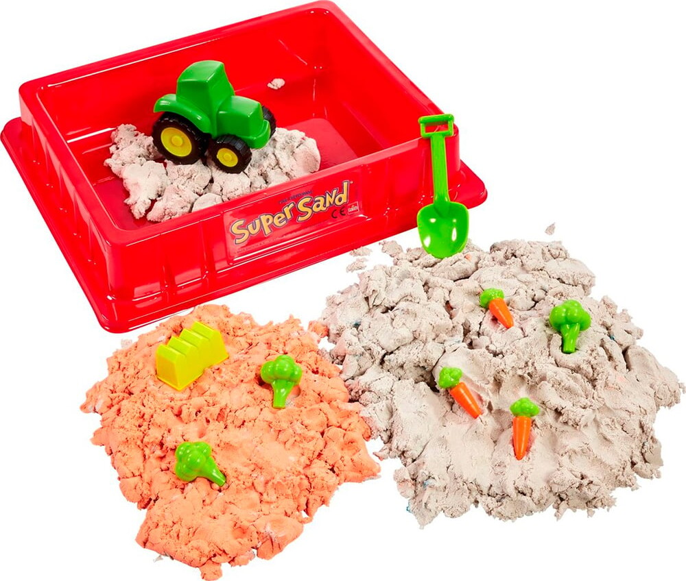 Køb Super Sand - Farm Fun - Legesand Kuffert Sæt Til Børn fra Goliath ...