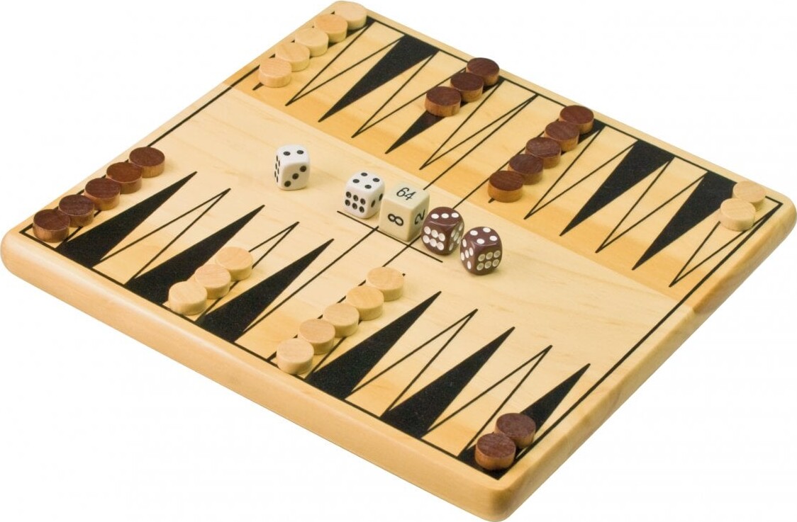 Tactic - Rustic Backgammon - 40219 | Se tilbud og køb på Gucca.dk