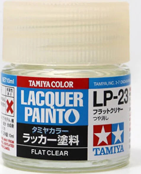 Tamiya - Lacquer Paint - Lp-23 Flat Clear - 82123 | Se tilbud og køb på ...