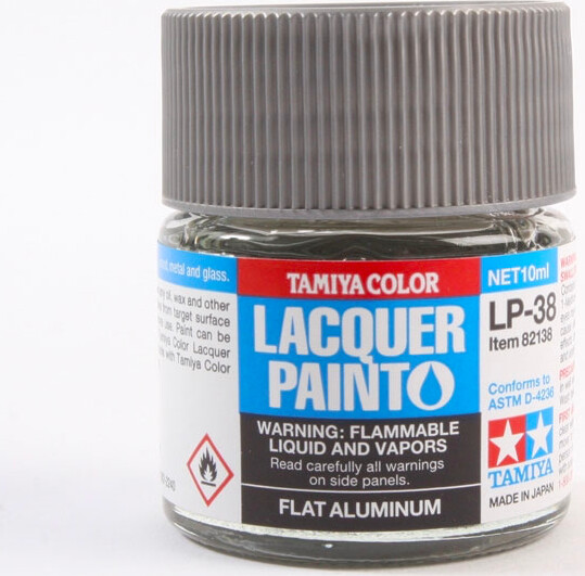 Tamiya - Lacquer Paint - Lp-38 Flat Aluminum Metallic - 82138 | Se ...