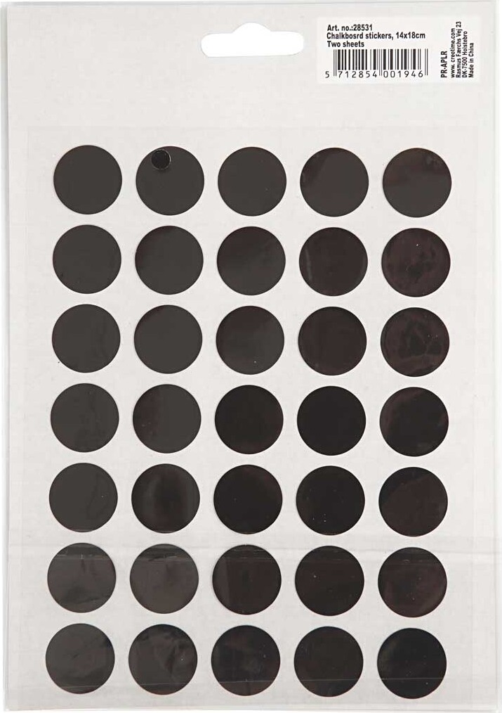 Køb Tavle Klistermærker - Cirkler Og Talebobler - Sort - 2 Ark fra ...