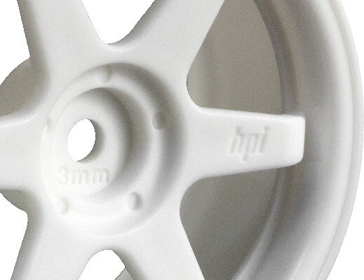 Køb Te37 Wheel 26mm White - 3mm Offset - Hp3840 - Hpi Racing - Gucca.dk