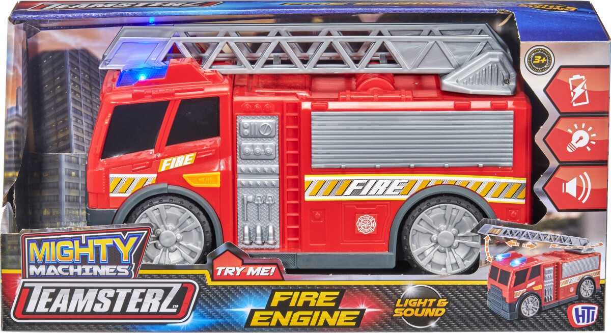 Køb Teamsterz - Mighty Machines - Fire Engine - Brandbil Legetøj fra ...