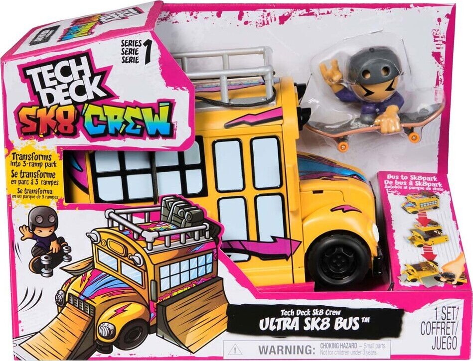 Tech Deck - Sk8 Crew Transformerende Sæt | Se tilbud og køb på Gucca.dk