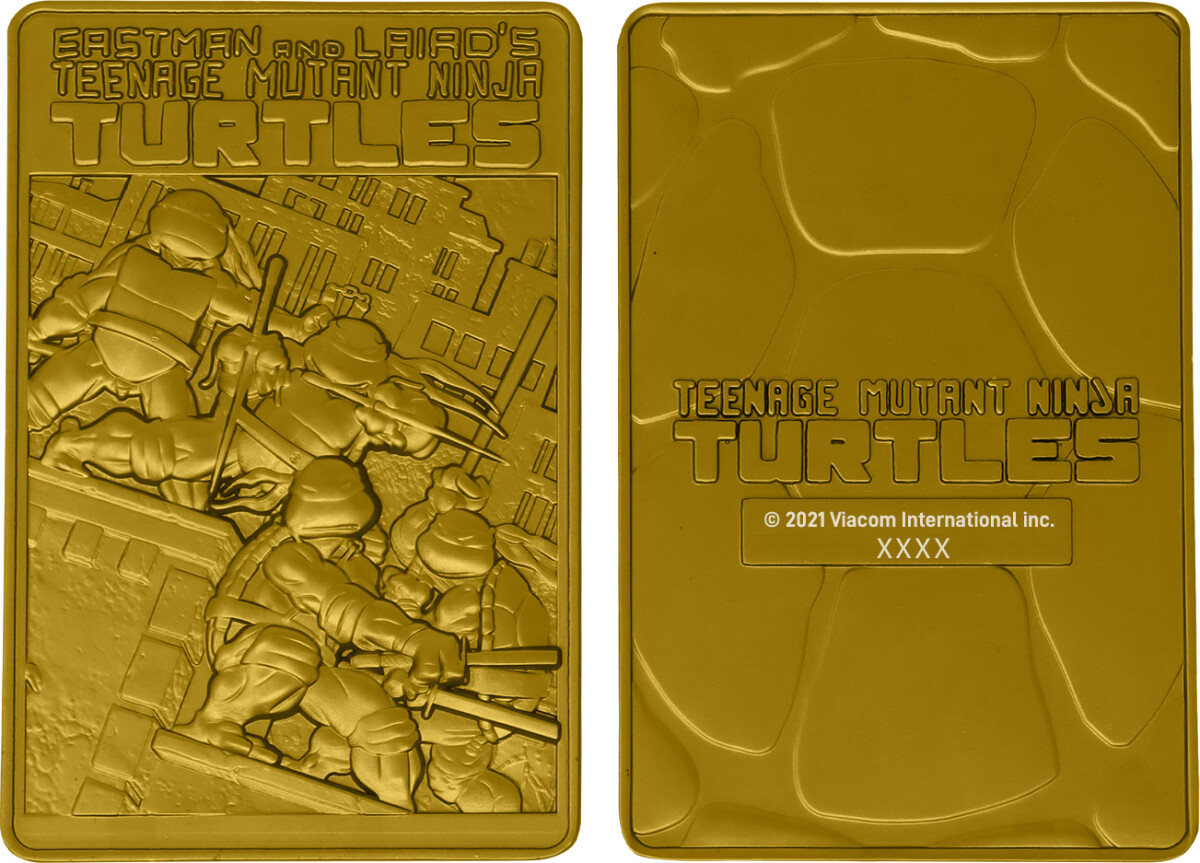 Køb Teenage Mutant Ninja Turtles Limited Edition 24k Gold Plated Comic ...