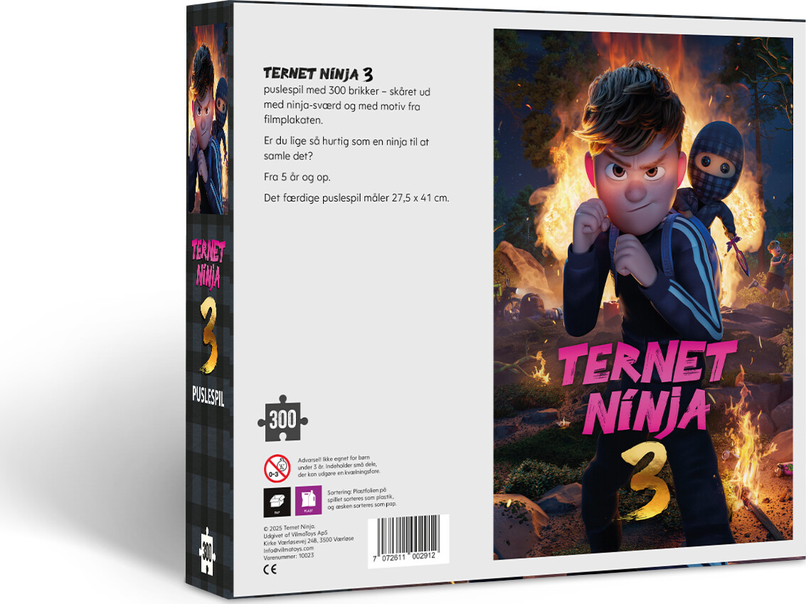 Ternet Ninja 3 - Puslespil 300 Brikker | Se tilbud og køb på Gucca.dk